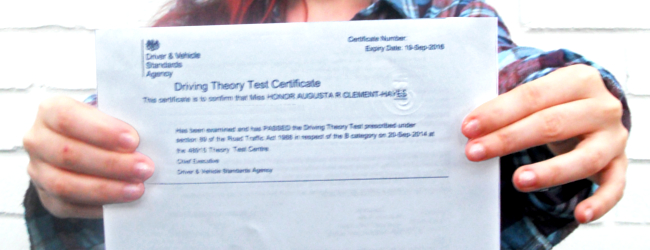 How I Passed My Theory Test – Arch Creative